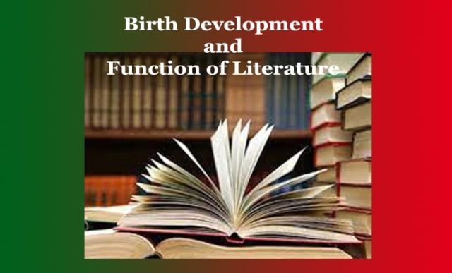 Birth Development And Function Of Literature - Rabbi Masrur